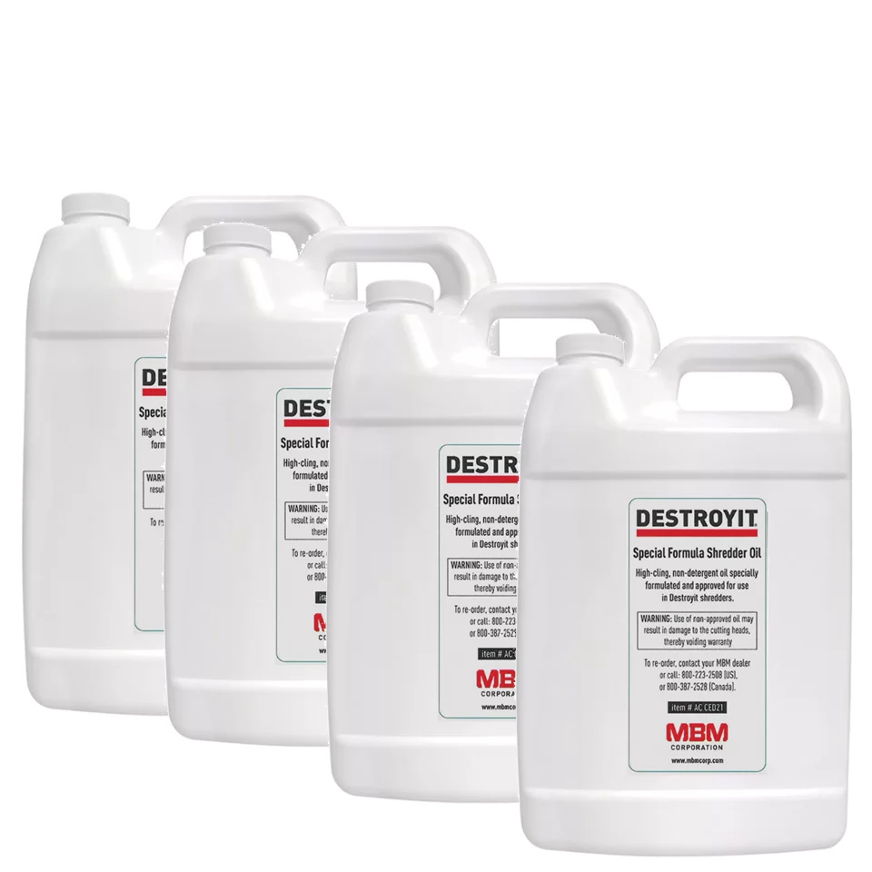 MBM Destroyit Shredder Oil for Auto-Oilers - 1 Gallon Bottle – Shredder ...